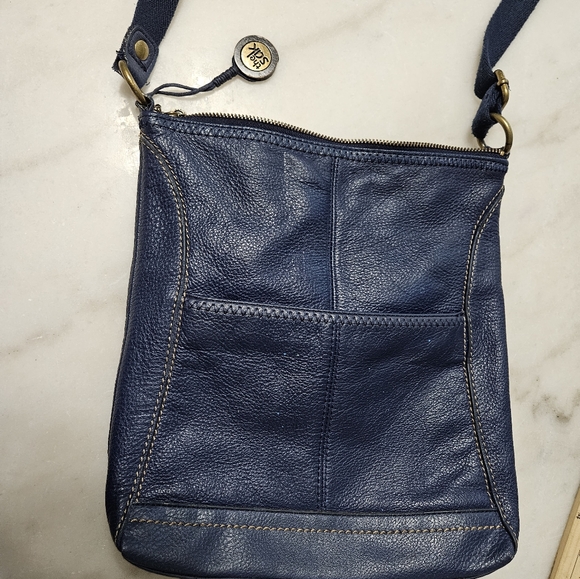 The Sak | Bags | Used The Sak Iris Leather Crossbody Blue Bag | Poshmark